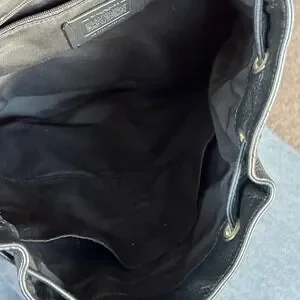 Coach | Bags | Coach Backpack Billie Billy Black Pebbled Leather Gold ...